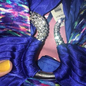 Morgan & Co. | Dresses | Formal Dress Blue Multicolor Floor Length ...